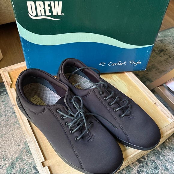 DREW | Shoes | Tulip By Drew Black Stretch Comfort Oxford For Foot ...